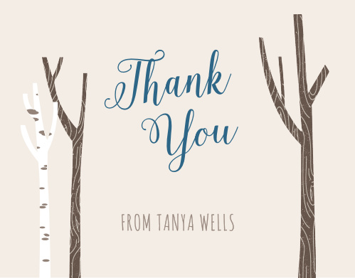 First Birthday Thank You Cards | Match Your Color & Style Free - Basic ...