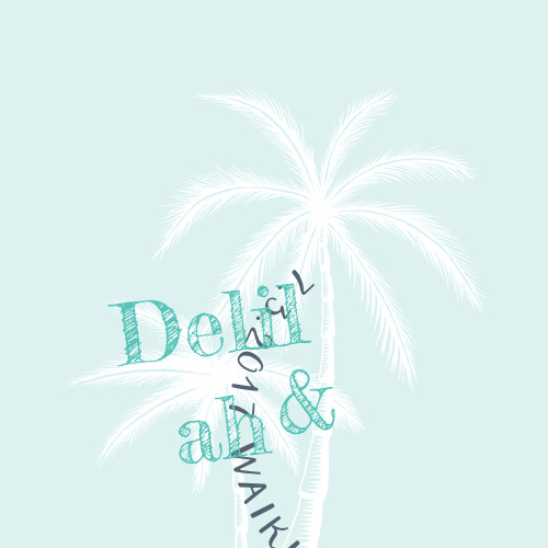 Modern Beachside Ceremony Cards by Basic Invite