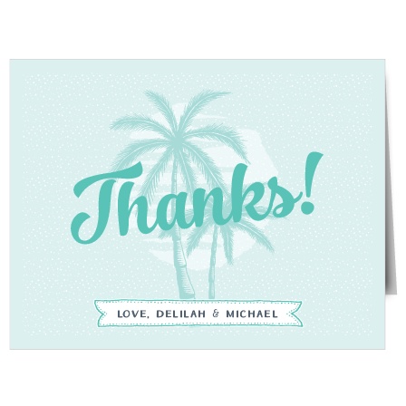 Modern Beachside Ceremony Cards by Basic Invite