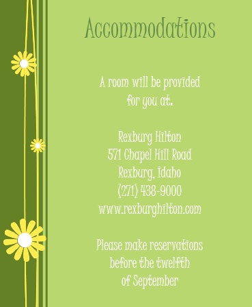 The Falling Daisies Save-the-Date Card