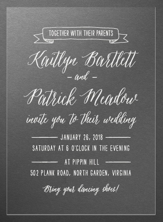 Clear Wedding Invitations, Transparent Wedding Invitations - Basic Invite