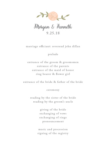 Western Wedding Programs - Match Your Color & Style Free!