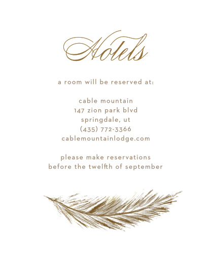 Falling Feathers Response Cards by Basic Invite