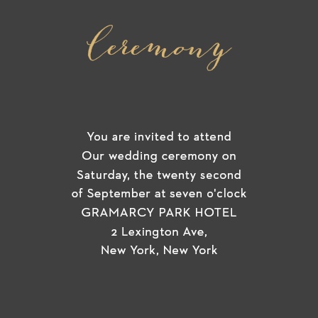 Wedding Reception Cards and Wedding Ceremony Cards by Basic Invite