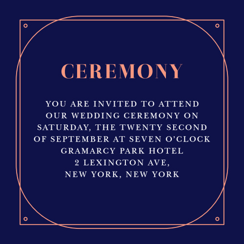 Wedding Reception Cards and Wedding Ceremony Cards by Basic Invite