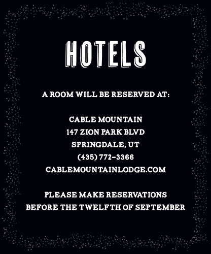 Customizable Wedding Accommodation Cards By Basic Invite