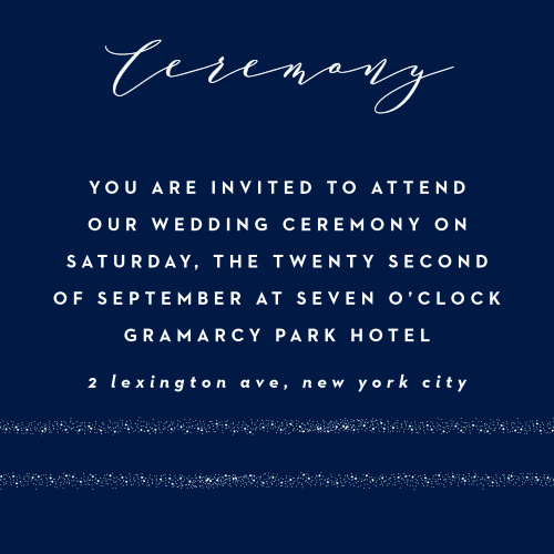 Wedding Reception Cards and Wedding Ceremony Cards by Basic Invite