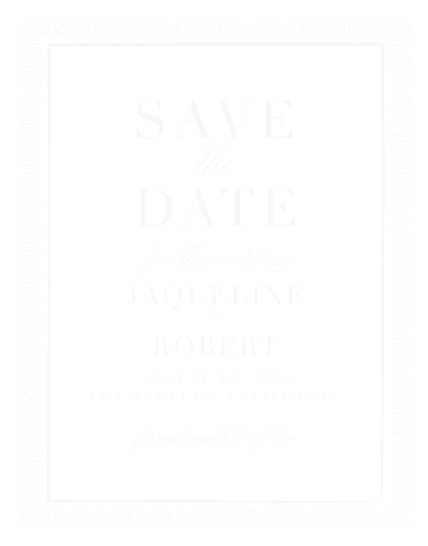 Clear - Save the Date - Wedding