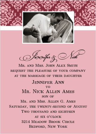 Photo Wedding Invitations | Picture Wedding Invitations