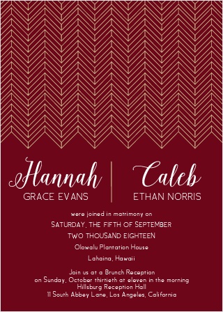 Art Deco Wedding Invitations - Match Your Color & Style Free!